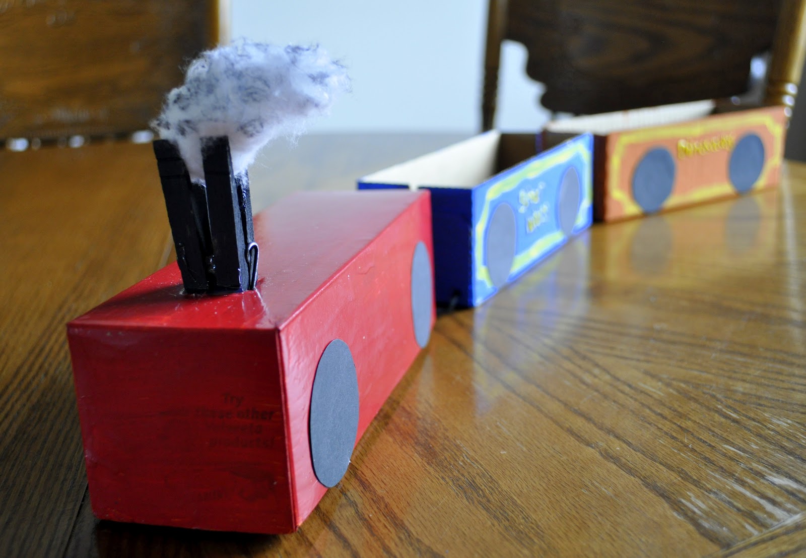 Velveeta Cheese Box Choo Choo Train ~ She's Crafty