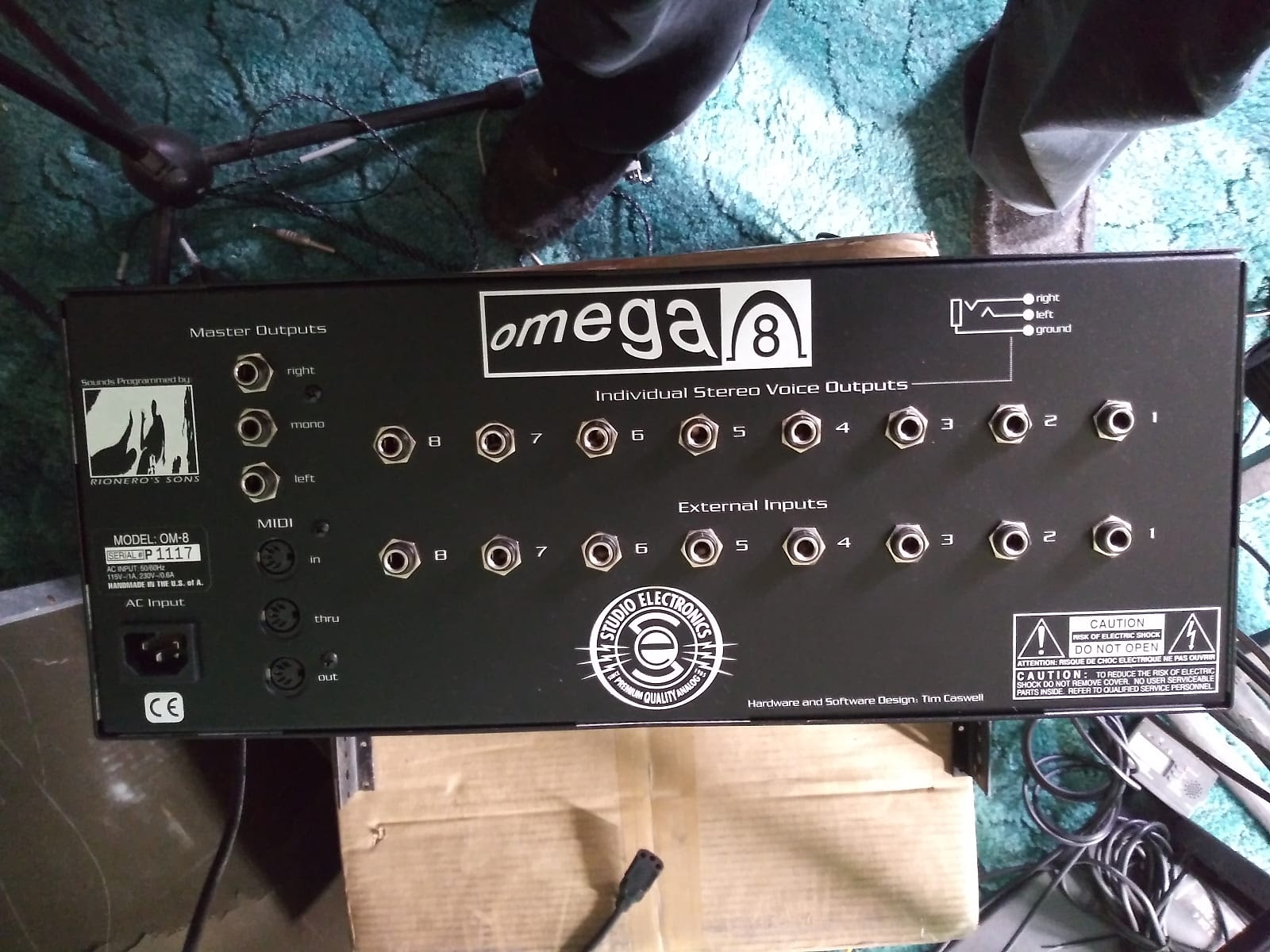 MATRIXSYNTH: Studio Electronics Omega-8 with CS-80 filters SN 1117