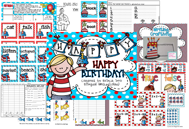 Brinca Into Bilingual (Mrs. Nicolau): It is birthday time! Free Sample ...