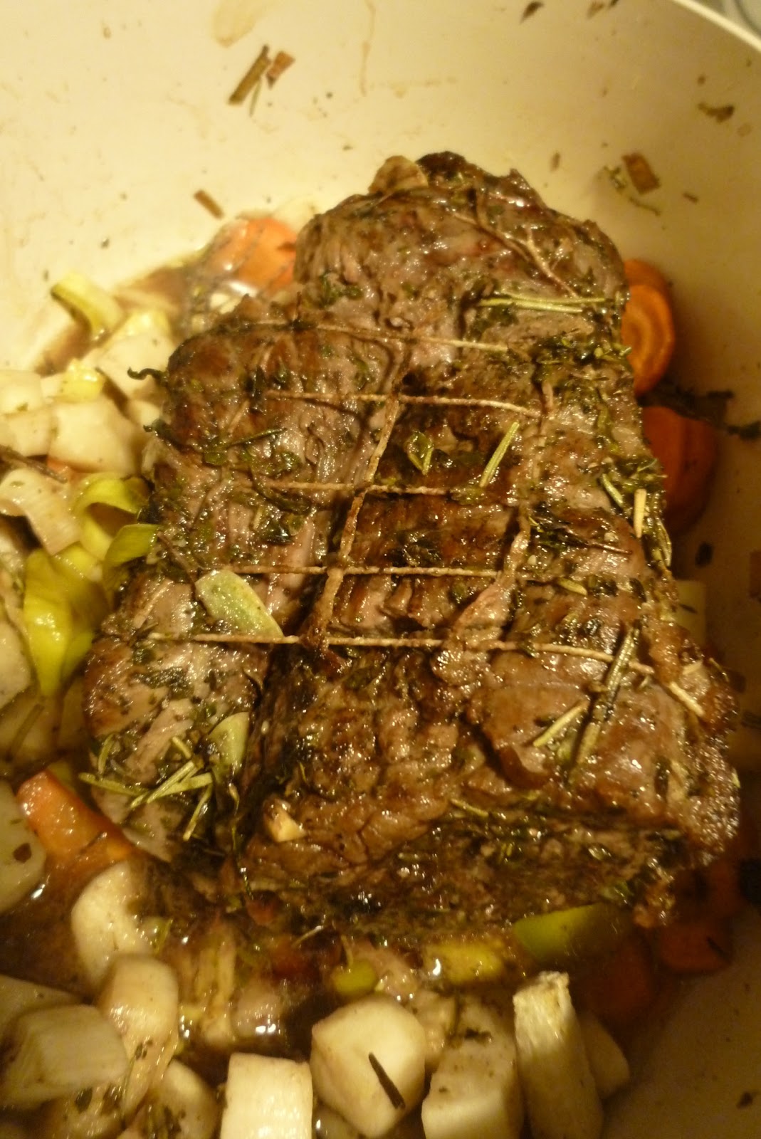 Léz'oliv: Rôti de veau cuit à basse température