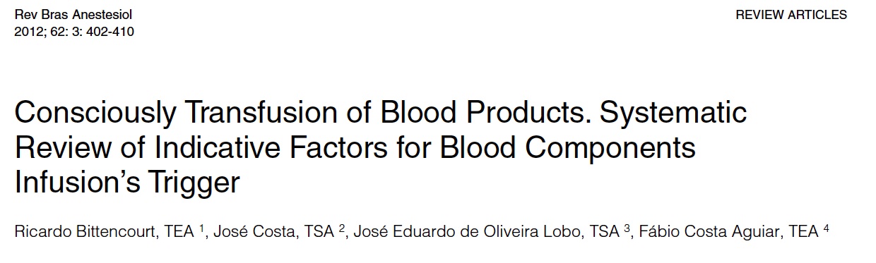 Cuidados UTI: Transfundir II