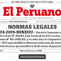 D. S. N° 004-2019-MINEDU - Decreto Supremo que modifica el Reglamento de la Ley N° 28044, Ley ...
