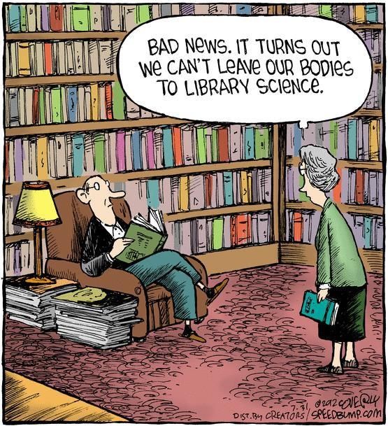 Mystery Fanfare: Cartoon of the Day: Library Science