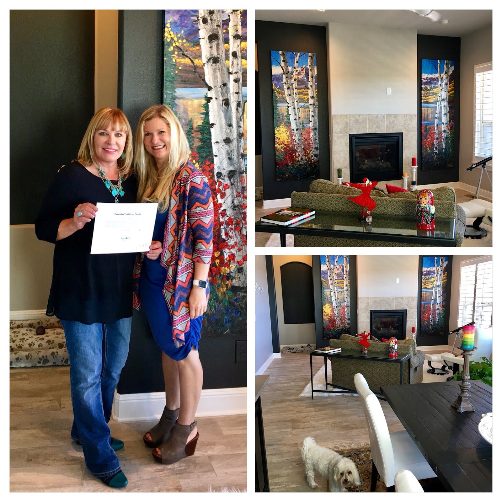 Aspen Paintings by Contemporary Aspen Artist Jennifer Vranes, Birch ...