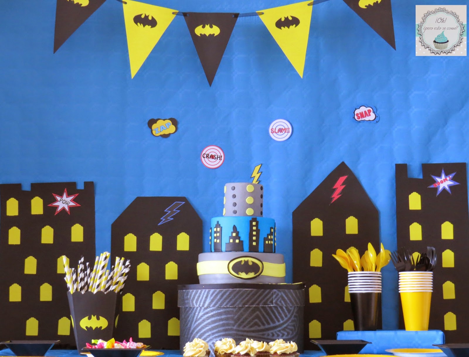 Oh, ¿pero esto se come?: Mesa dulce Batman