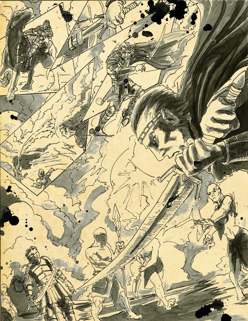 Illustrations by Ian: Wheel of Time: Lan vs Demandred *Spoilers*