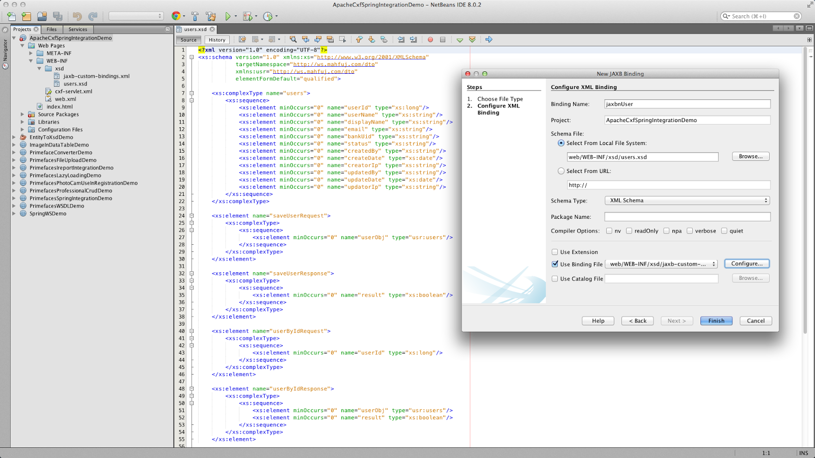 Citputer: Apache CXF - Spring Integration using Netbeans