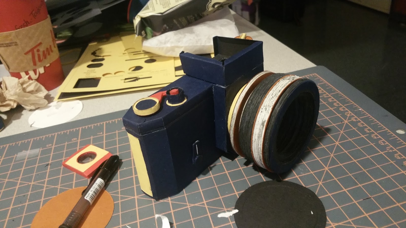 Progress of a Paper Film Camera