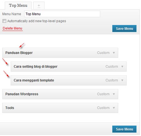 Cara Membuat Sub Menu (Child Menu) « asalgeblek