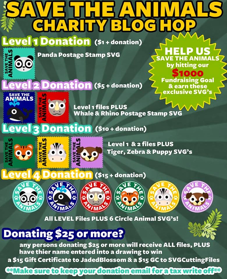 Paper Crafts by Candace: Save the Animals Charity Blog Hop