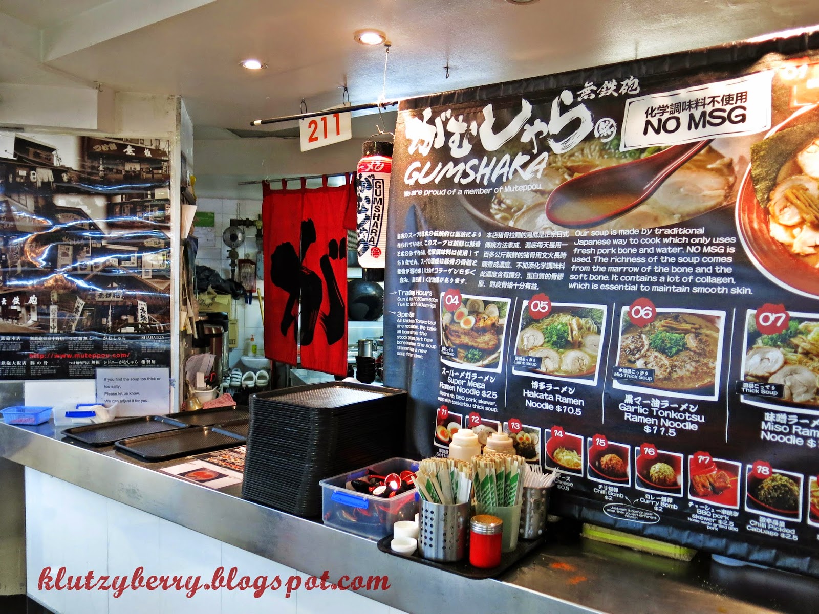 Klutzy Berry: Sydney Quickie - Gumshara Ramen