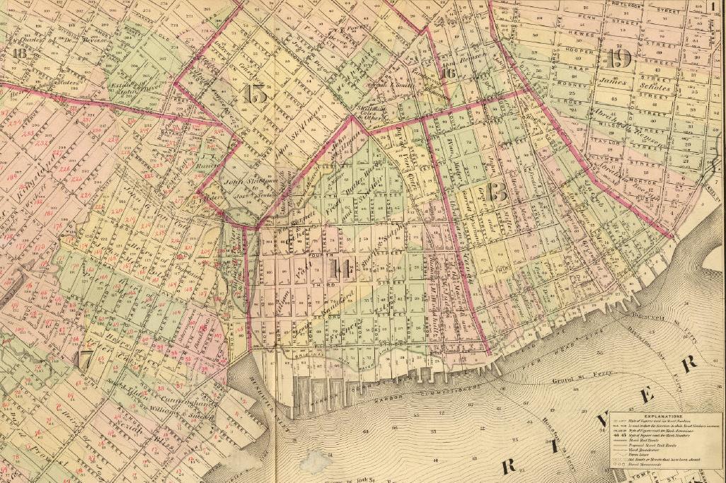 mcbrooklyn: 1874 Maps of Old Farmland In Brooklyn