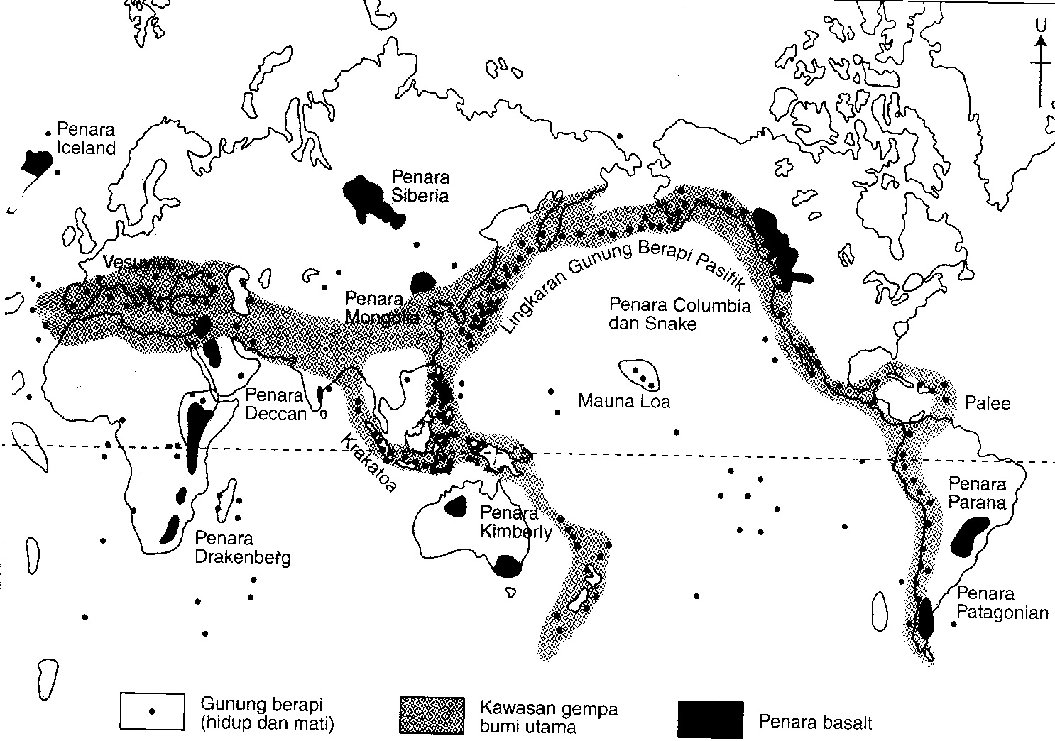 TEMA 2 : SISTEM GEOMORFOLOGI: Di atas peta dunia, label dan namakan ...