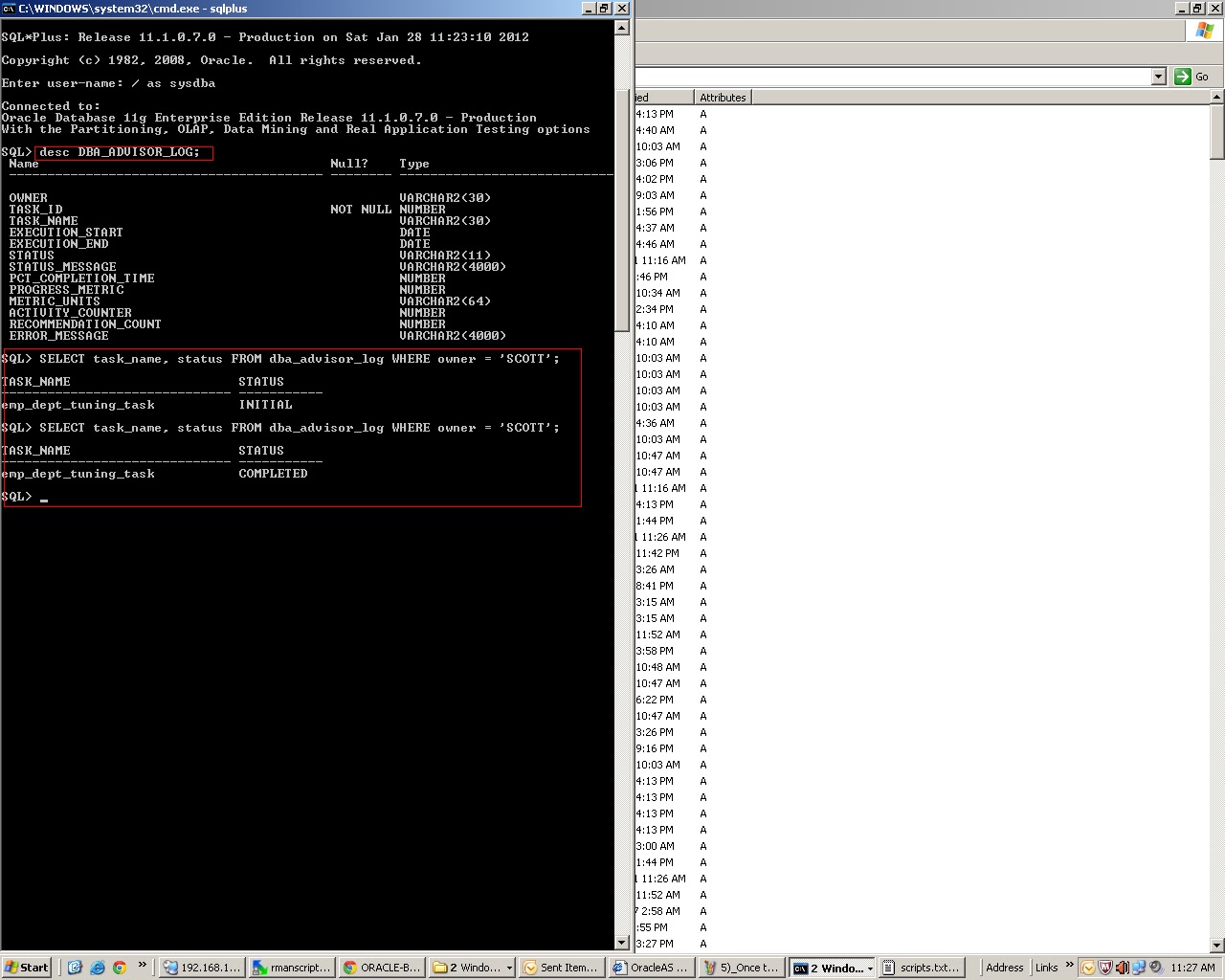 Saugat Chatterjee's Oracle DBA blogs