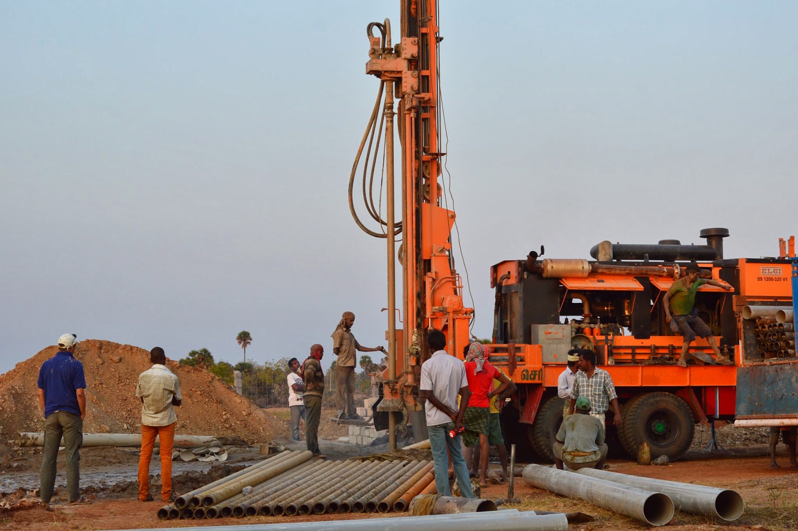 GREENLAND ASHRAM: Borewell work