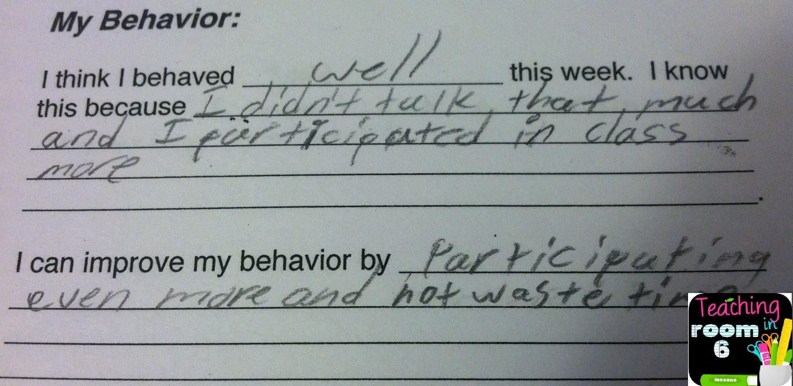 Weekly Reflections | Teaching in Room 6