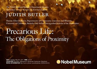 Bodies in Movement: Lecture: Judith Butler, "Precarious Life and the ...