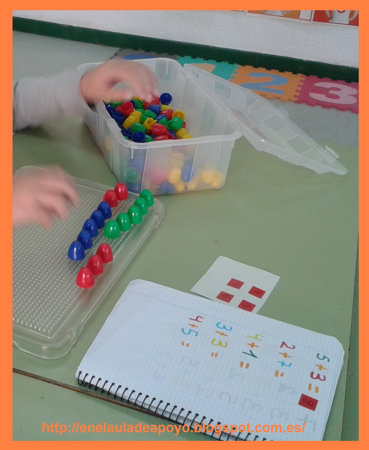 EN EL AULA DE APOYO: SUMA