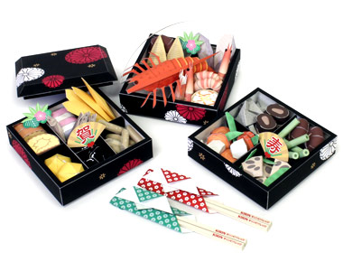 Japanese New Year Food Papercraft - Osechi | Papercraft Paradise ...