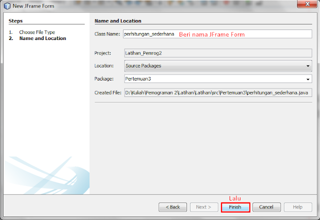 Contoh Program Perhitungan Sederhana dengan Menggunakan Java NetBeans
