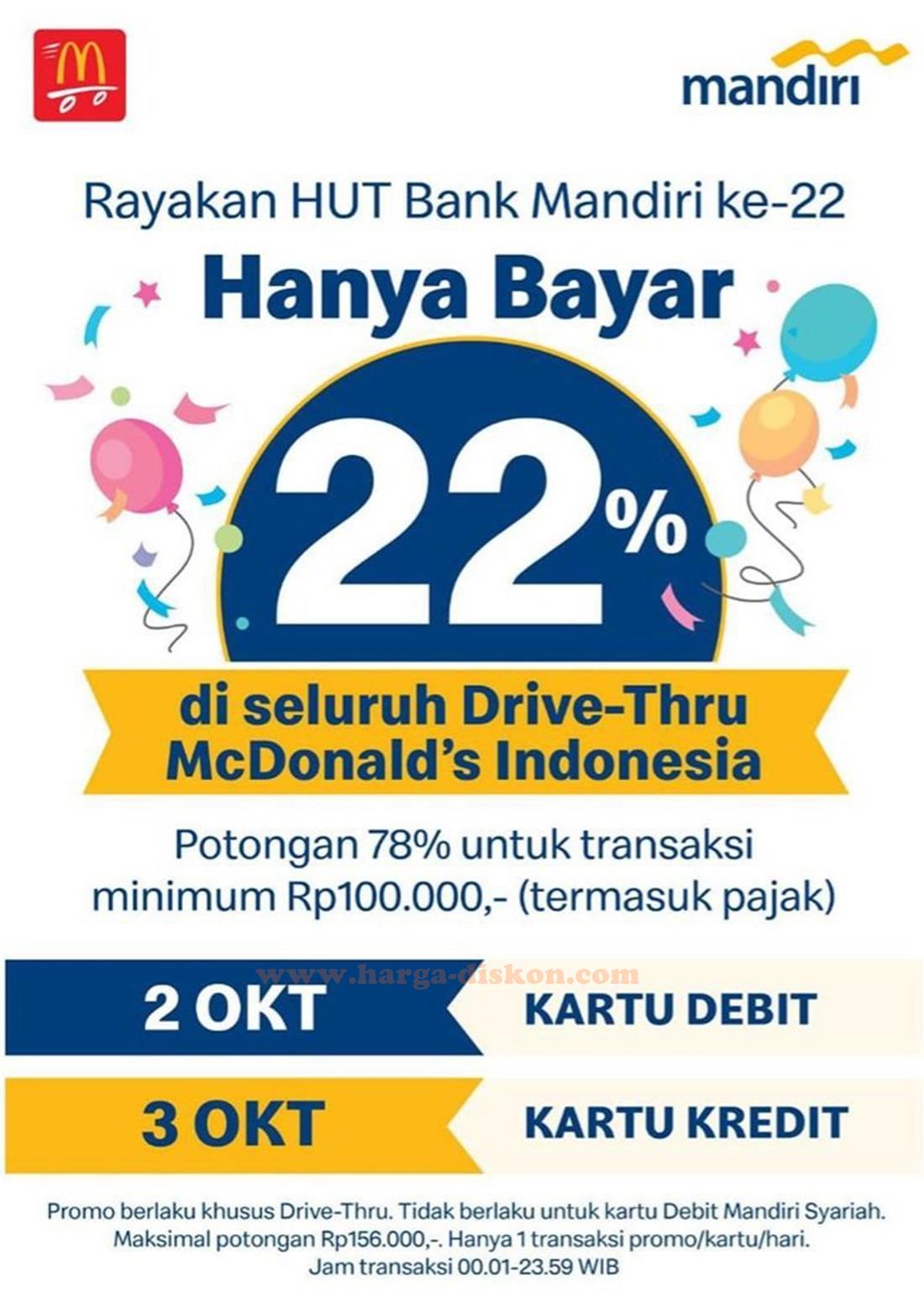 McDonalds Diskon 78% Periode 2-3 Oktober 2020 - Sewa Baliho Pekanbaru ...