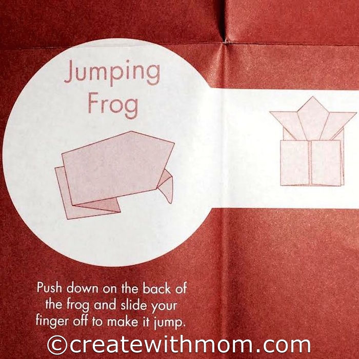Create With Mom: Folding an Origami Frog