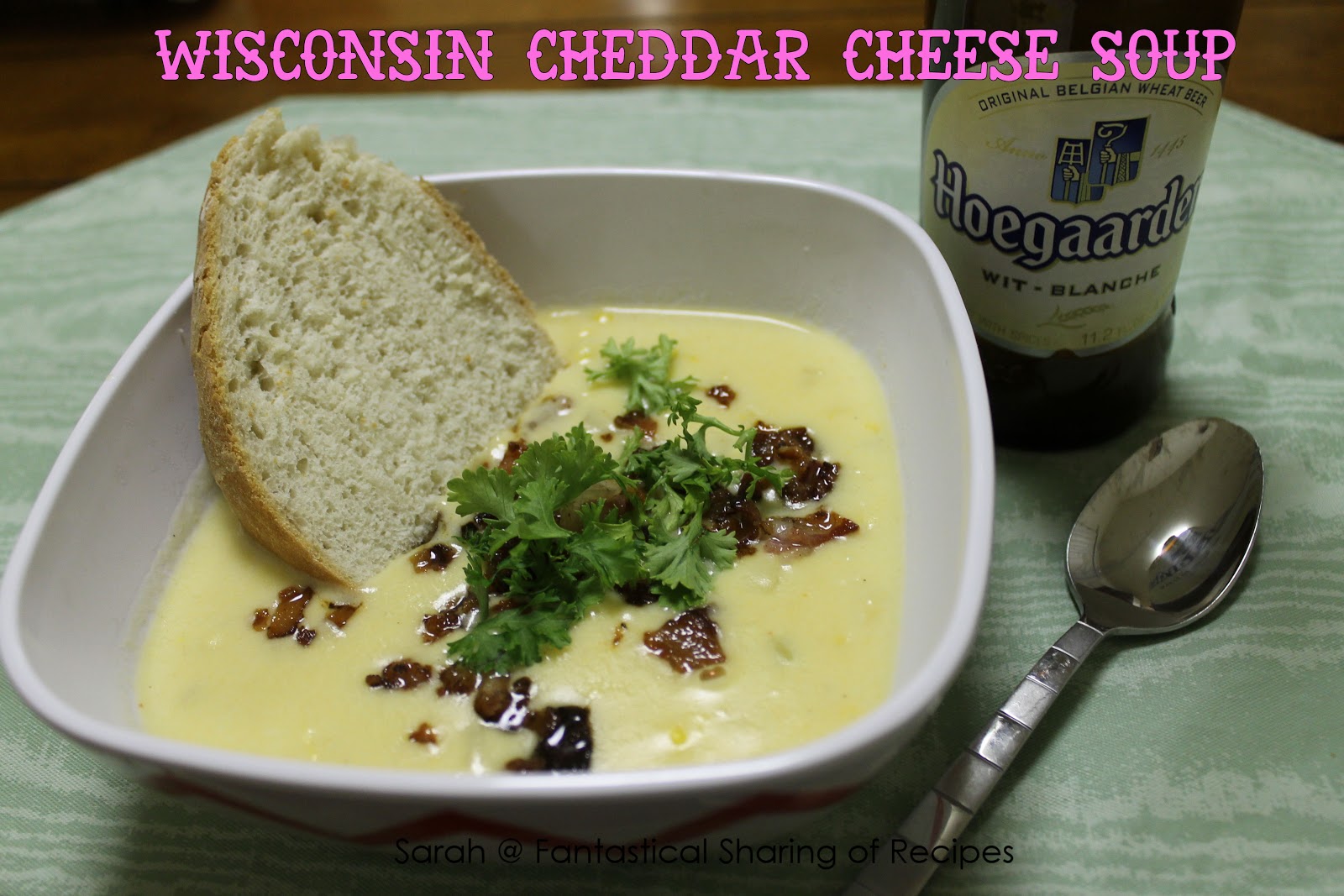 Fantastical Sharing of Recipes: Wisconsin Cheddar Cheese Soup