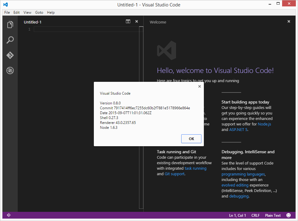 TC's Blog: Installing Visual Studio Code 0.8.0