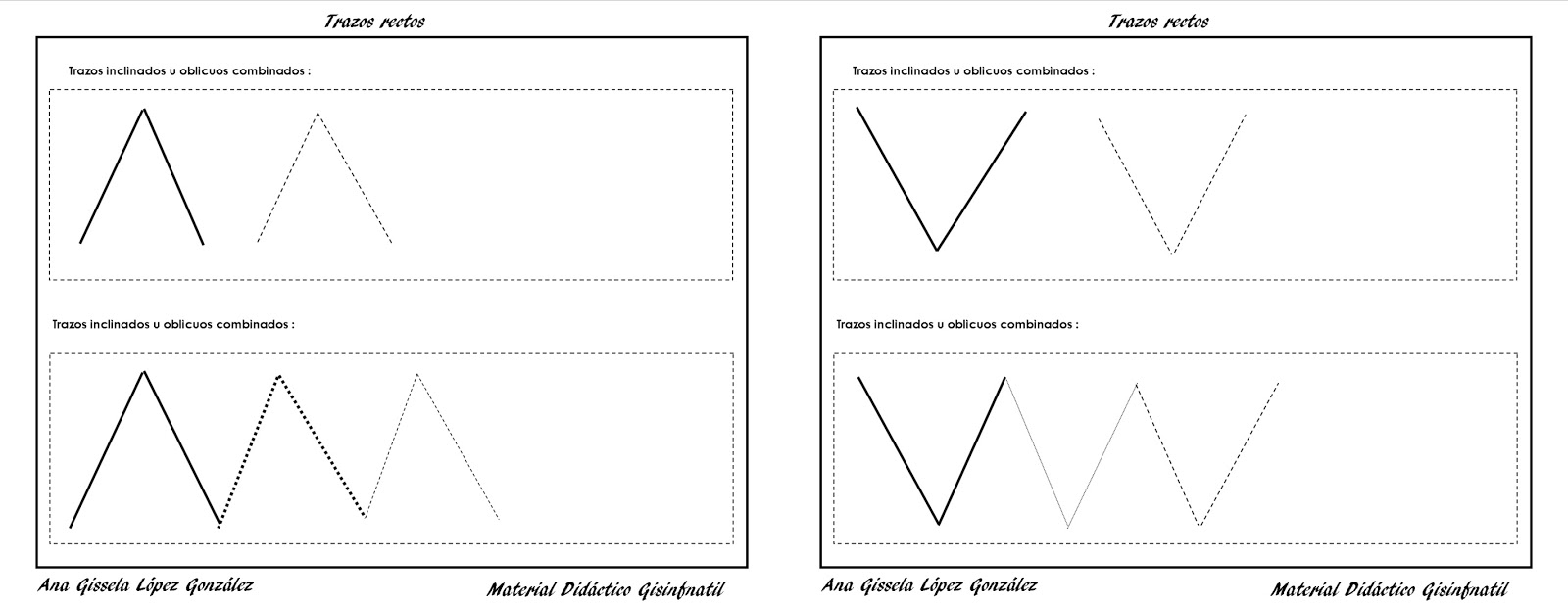 Material Didáctico Gisinfantil: Trazos rectos