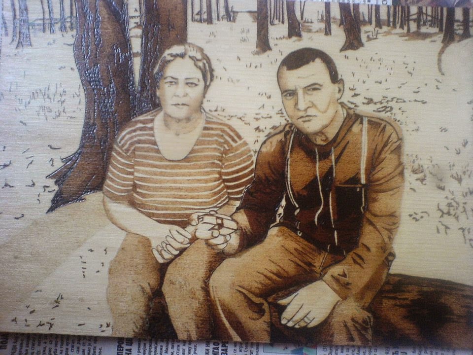 pyrography - hand engraving - hand engraving glass: Техника Пирографија
