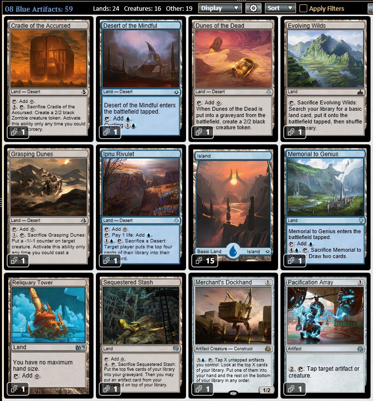 Magic the Gathering Adventures: M19 Brawl Deck [8]: Kefnet {Blue Artifacts}