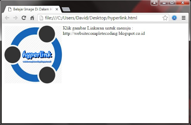 Mengenal Tag Hyperlink - Website Complete