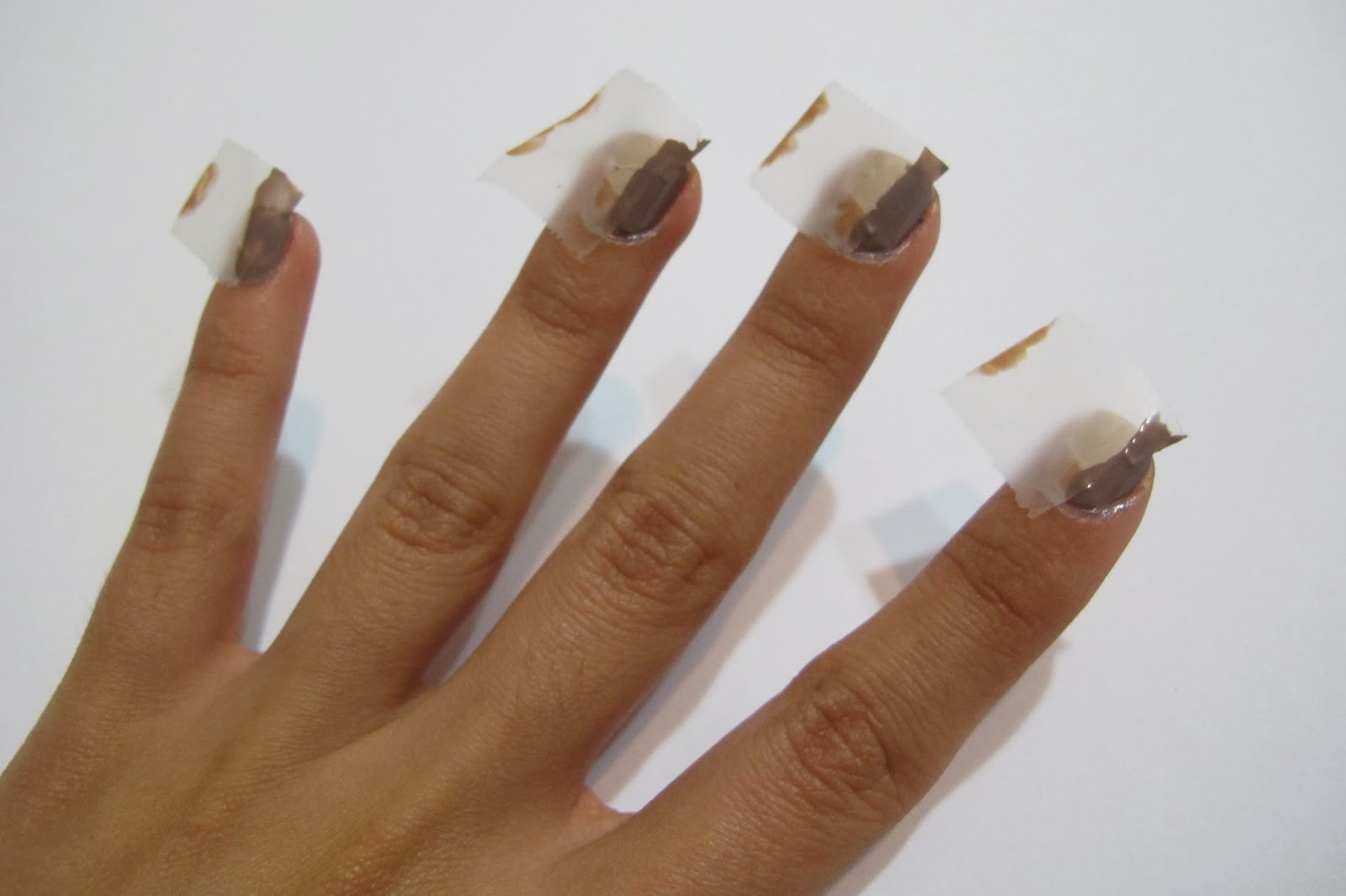 One Thousand Looks: MANI MONDAY: BROWN COLOR BLOCK NAILS