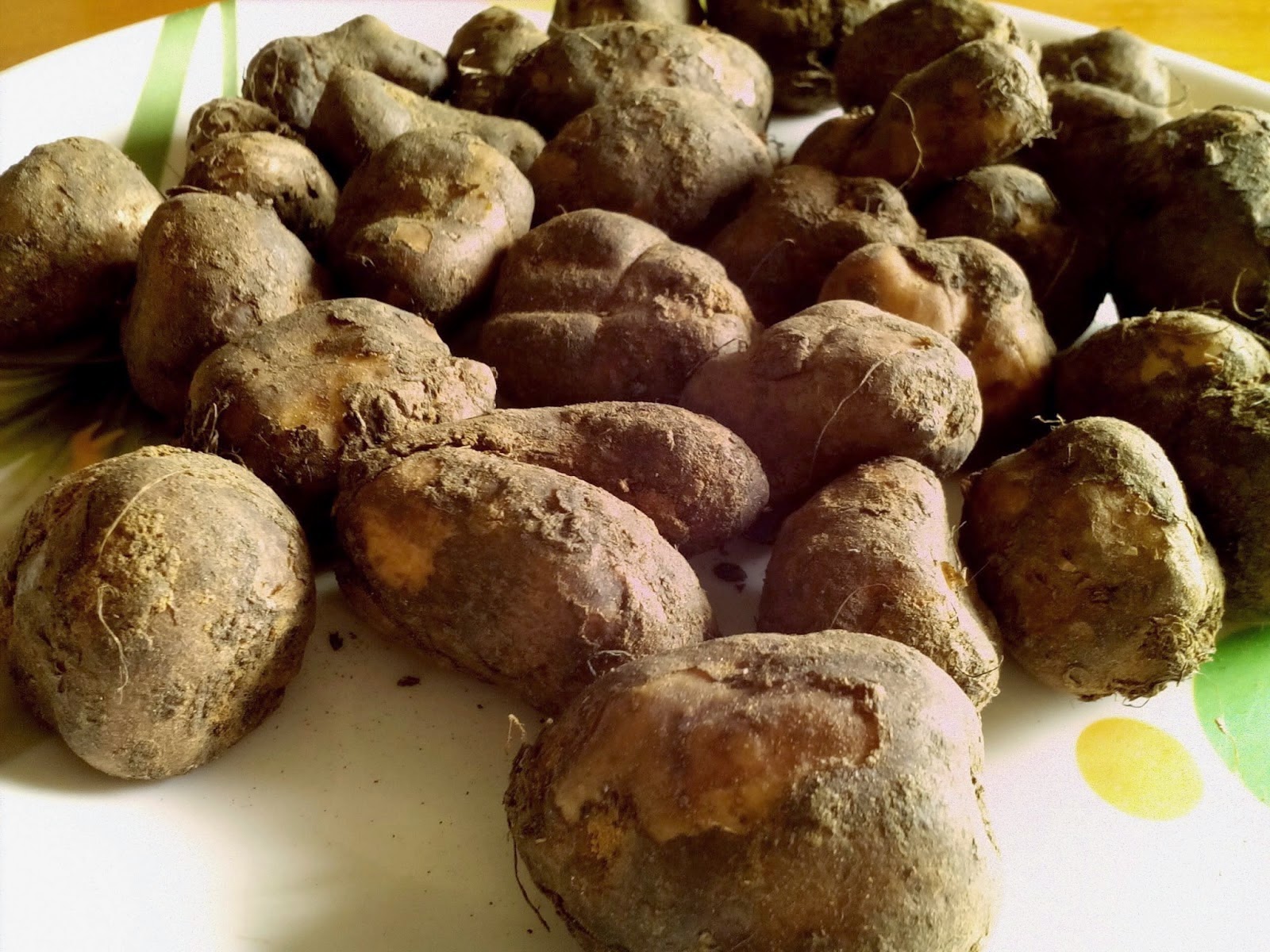Koorka Mezhukkupuratti ( Chinese Potato / Siru kizhangu stir fry ...