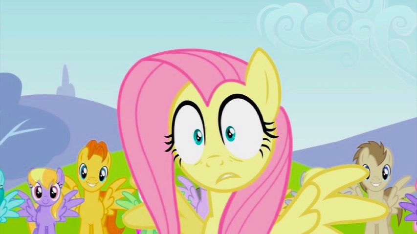 Shy Little Pony: Fluttershy Can Hardly Fly