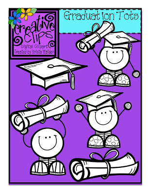 The Creative Chalkboard: New Graduation Clipart!