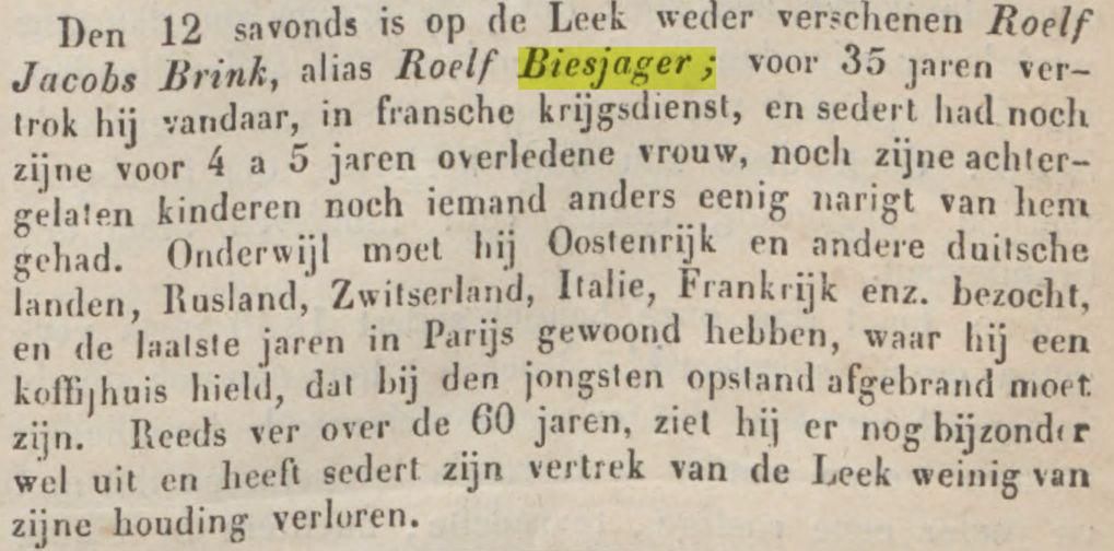 Interessante archiefvondsten: Waar is Roelof Jacobs Brink overleden (2)?