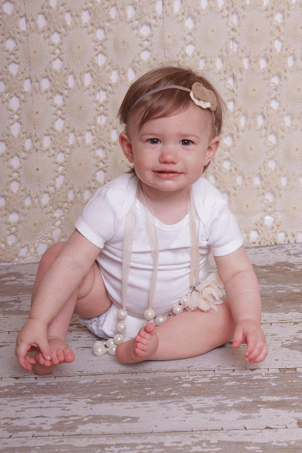 Photography: 1 year old baby girl. Such a classic beauty.