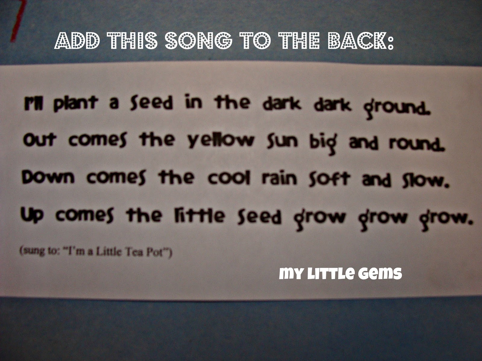 My Little Gems: Preschool Ideas for Teaching Plants (& Sprouting Seeds)