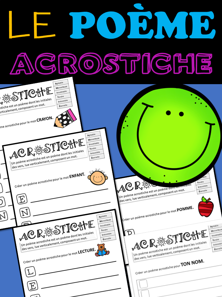 la classe de caro.: Le poème acrostiche