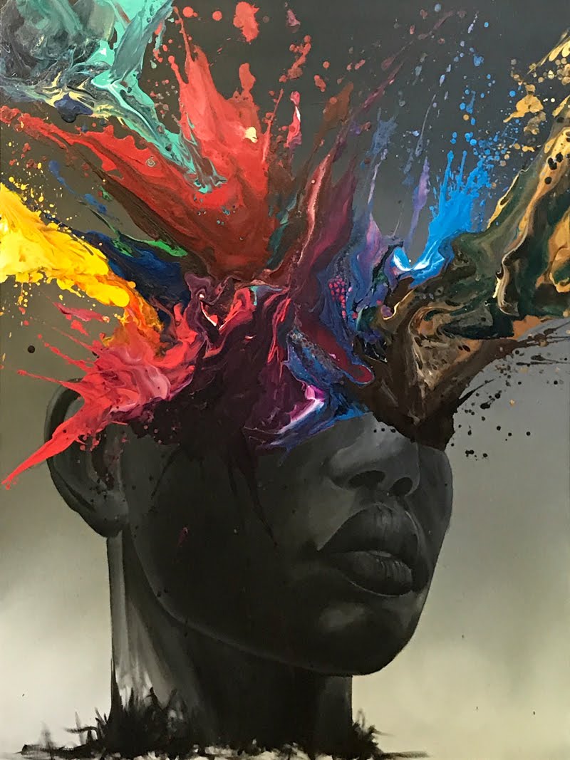 Artospective: Faceless Paintings by Kevin Vigil.