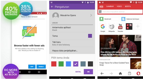 5 Aplikasi Browser Mini Terbaik Untuk Android - Erdin's Web