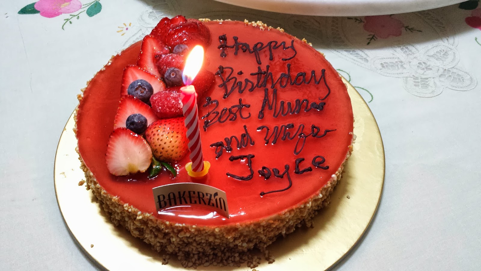 Story of my Life: Bakerzin Cake from the Spouse