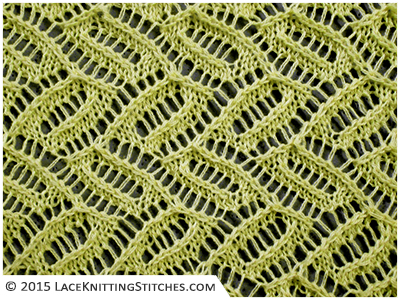Lace Chart #1 🧶 Lace Knitting Stitches