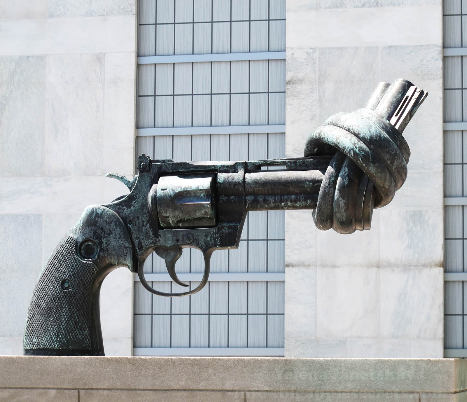 Big Apple Secrets: Non-Violence sculpture
