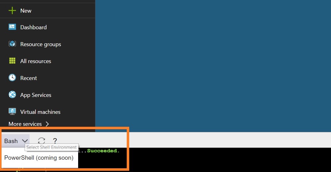 Mind-blowing (Azure Cloud Shell) on Azure Portal