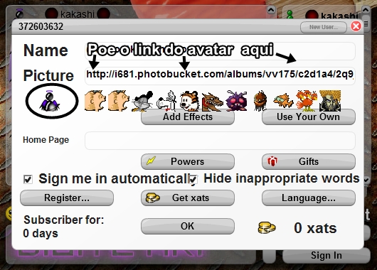 NINJAS CREATE: AVATARES PARA XAT