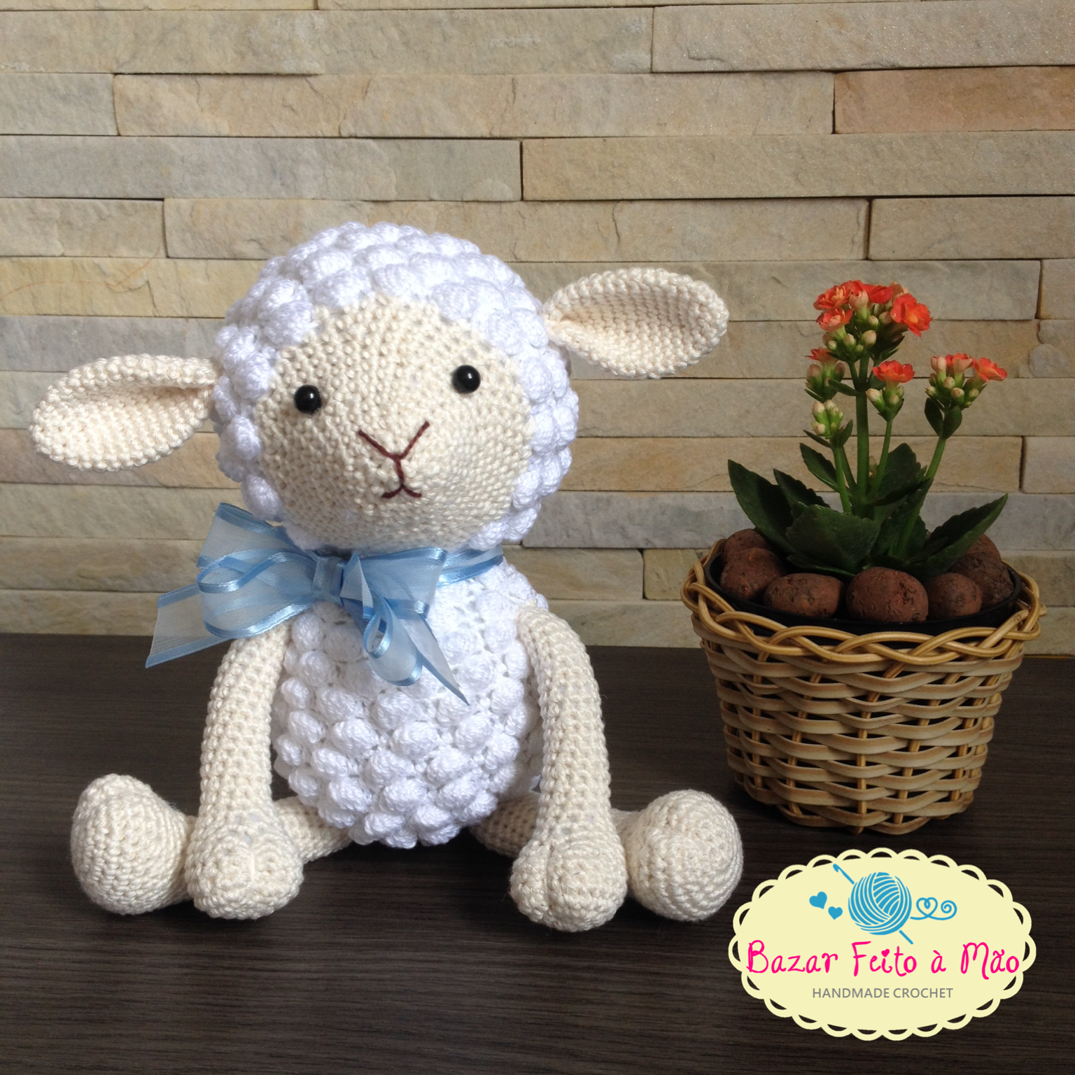 Bazar Feito à Mão: Xodózin..., a mini ovelha.