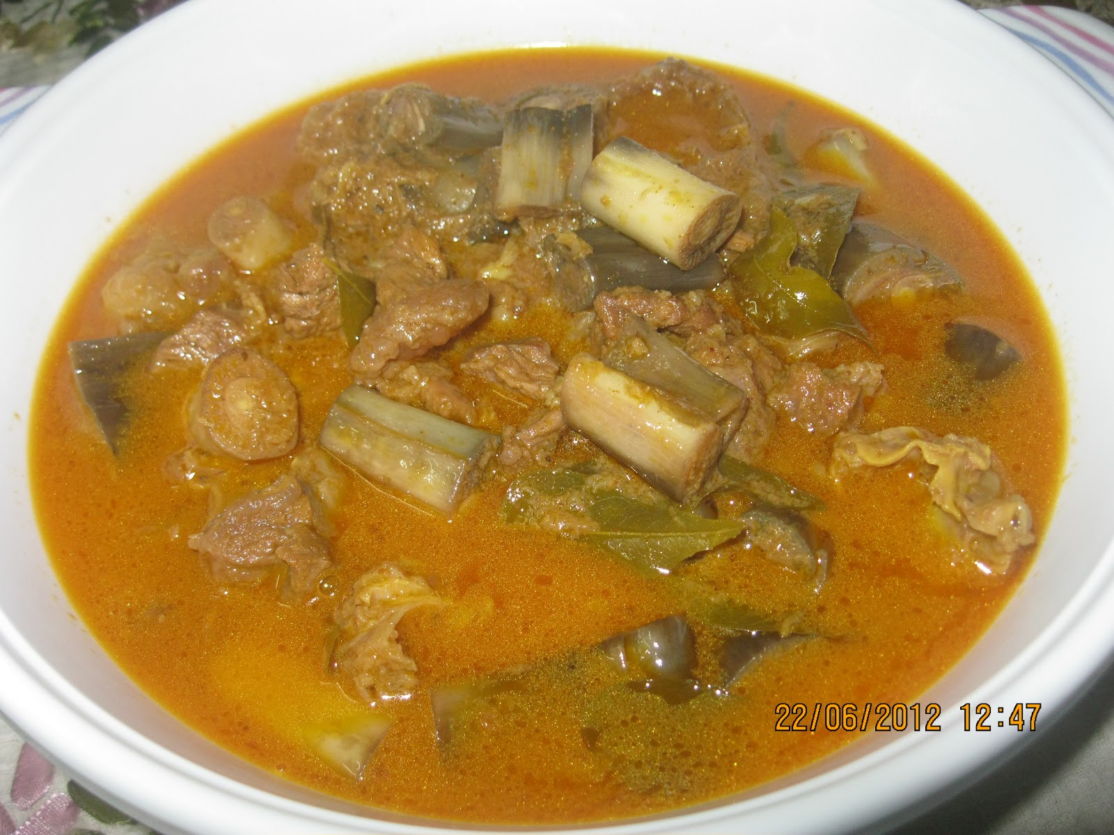 GULAI DAGING BATANG PISANG | Resepi Masakan Terbaik