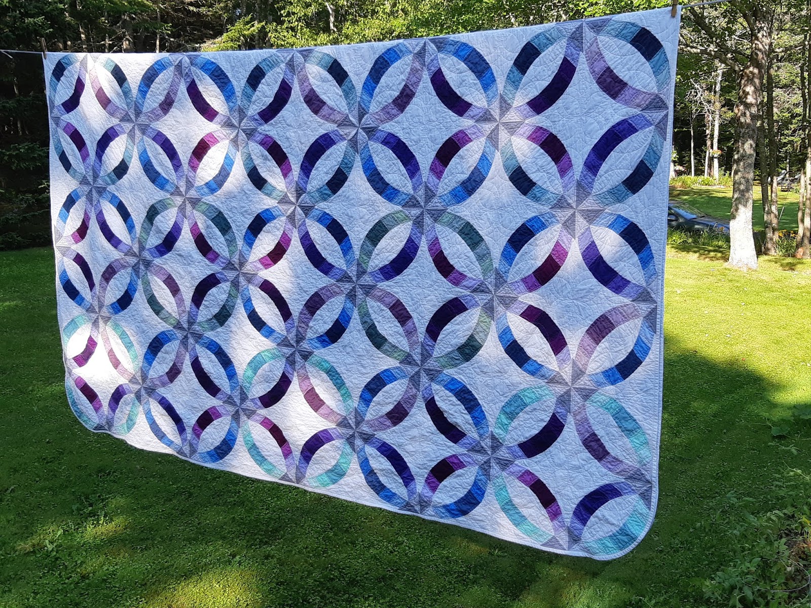 AlliKat Quilts: Double Wedding Ring / Metro Rings, My Daughter and Son ...